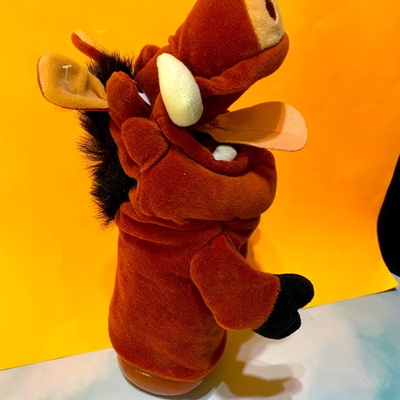 Disney | Toys | Disneys The Lion King Vtg 9s Pumbaa Hand Puppet Plush 0 ...
